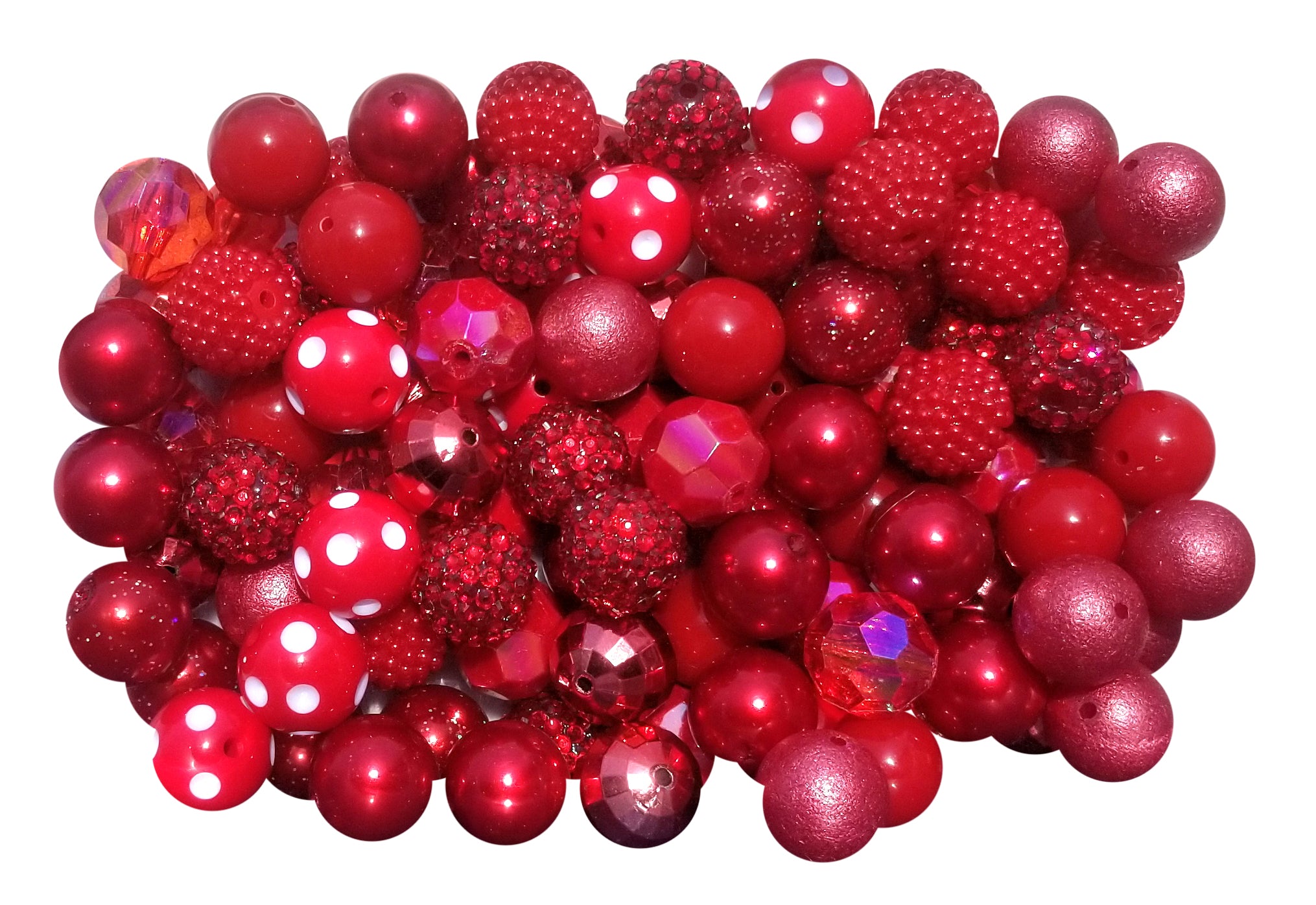 Red 20mm Bubblegum Beads – Bubblegum Beads AZ