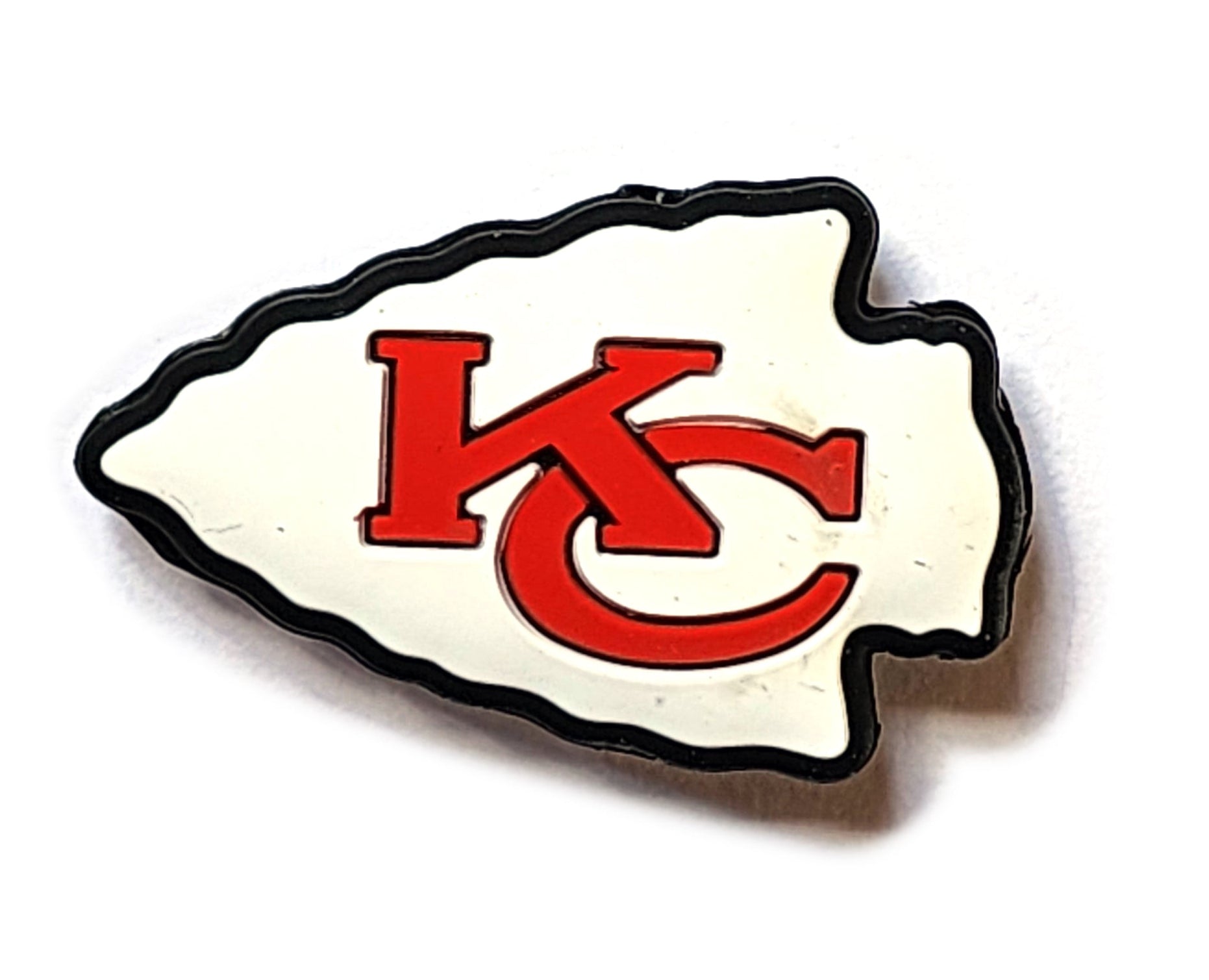 kansas city chiefs silicone focal beads – Bubblegum Beads AZ