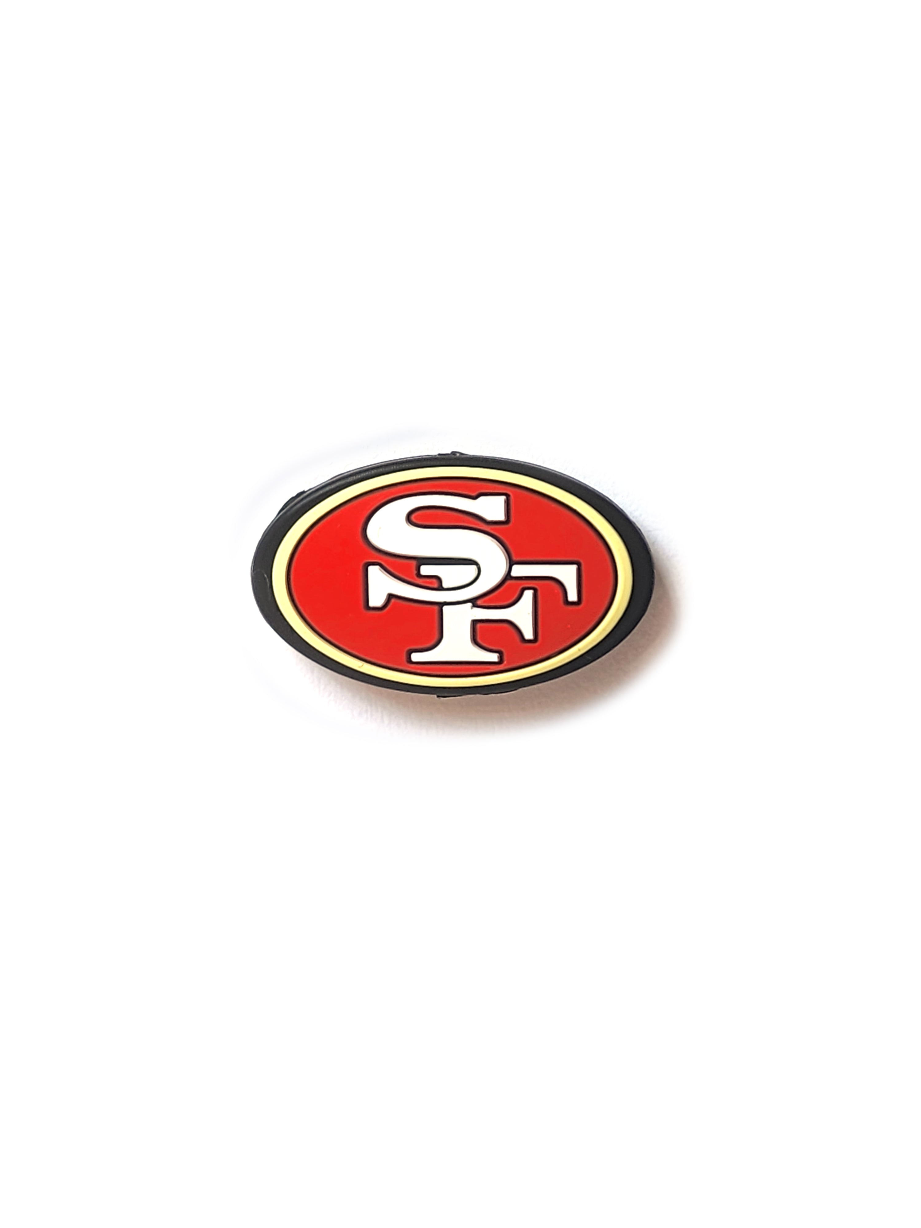 san francisco 49ers silicone focal beads – Bubblegum Beads AZ
