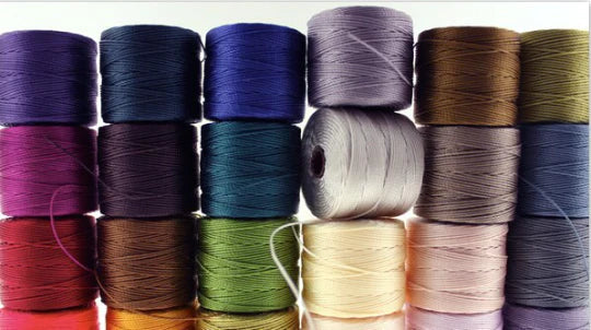 SLON beading cord - tex 400 heavy nylon beading cord – Bubblegum Beads AZ